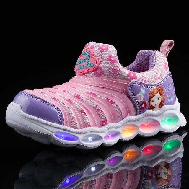 Frozen Elsa Light Led Shoes For Girls | The Bobo Store